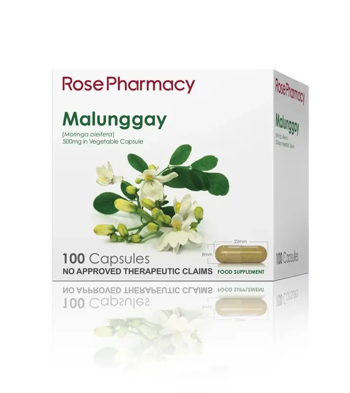 ROSE PHARMACY Malunggay 500mg Capsule 1's price in the Philippines ...